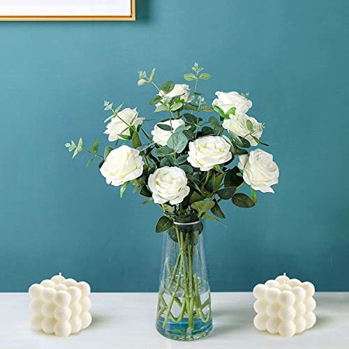 2PCS Bubble Candles Vanilla Scented Aesthetic Cube Candle, Soy Wax Cool Shaped Candles, Home Office Danish Pastel Trendy Room Floating Shelves Decor Small Bubble Candles