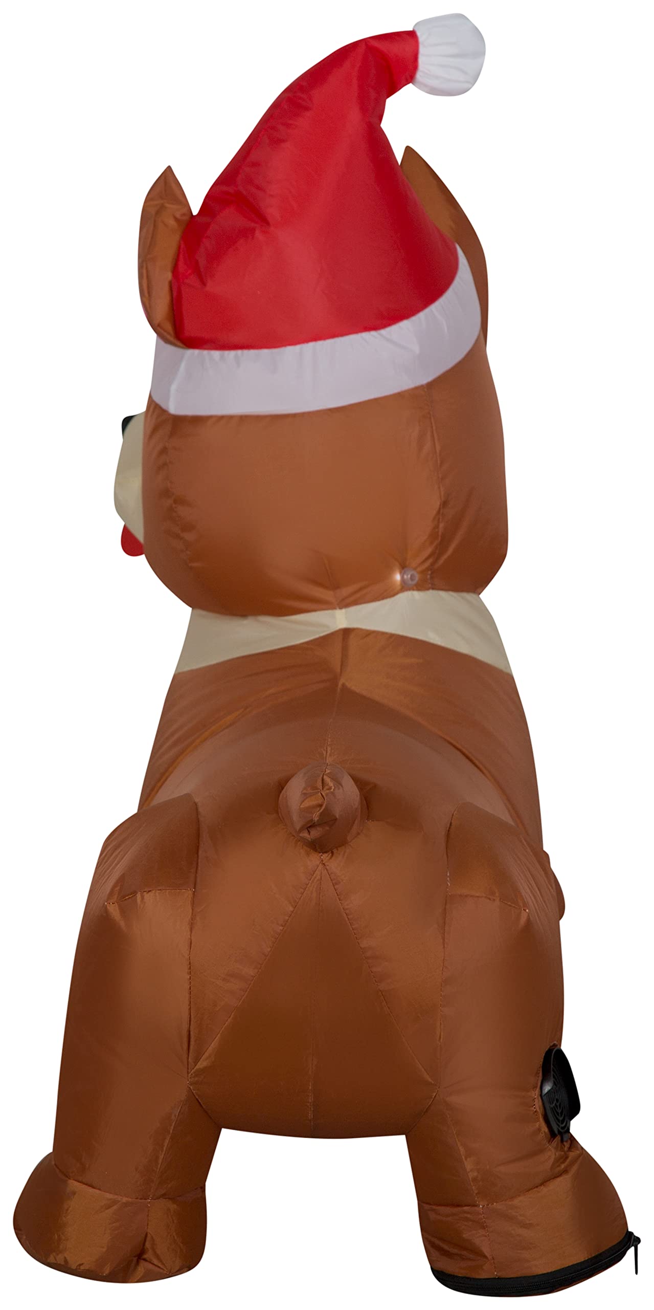 Gemmy Christmas Airblown Inflatable Corgi Dog, 2.5 ft Tall, Brown