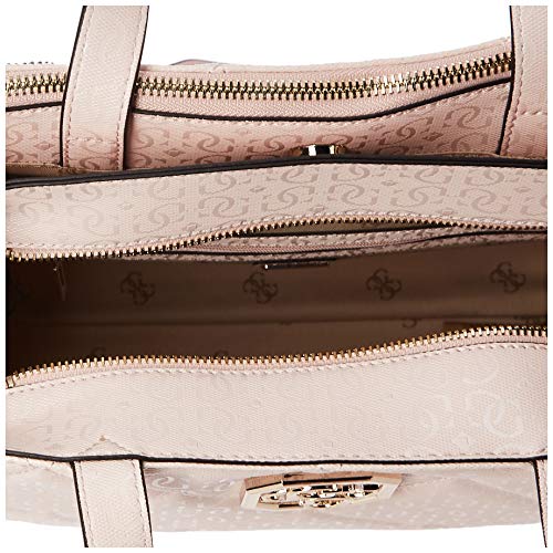 GUESS womens Dilla Elite Society Satchel, Blush, One Size US