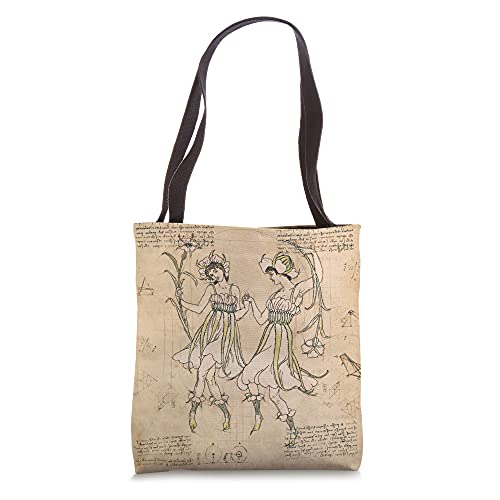 Cottagecore Aesthetic Vintage Flower Girls - Cute Fairycore Tote Bag