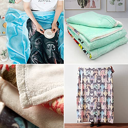 Mom Dad Custom Throws Blanket Personalized with Photos on it, Customized Blankets with Pet Picture,Personalized Gifts for Lover and Friends on Christmas Fathers Mothers Day Easter Birthday|8 Photos