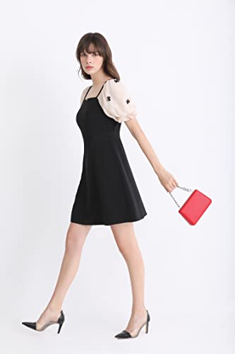 M10M15 Handbag Women PU Leather Clutch Purse Crossbody Shoulder Bag with Metal Chain Adjustable Strap