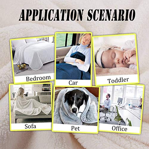 Cozy Soft Easter Blanket Flannel Fleece Spring Throw Blanket for Kid with 3D Print for Couch Bed Sofa Great Travel Campping Blanket Vintage Skeleton Magic Ouija Board Black (50" x40)