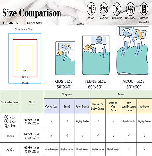 Cozy Soft Easter Blanket Flannel Fleece Spring Throw Blanket for Kid with 3D Print for Couch Bed Sofa Great Travel Campping Blanket Vintage Skeleton Magic Ouija Board Black (50" x40)