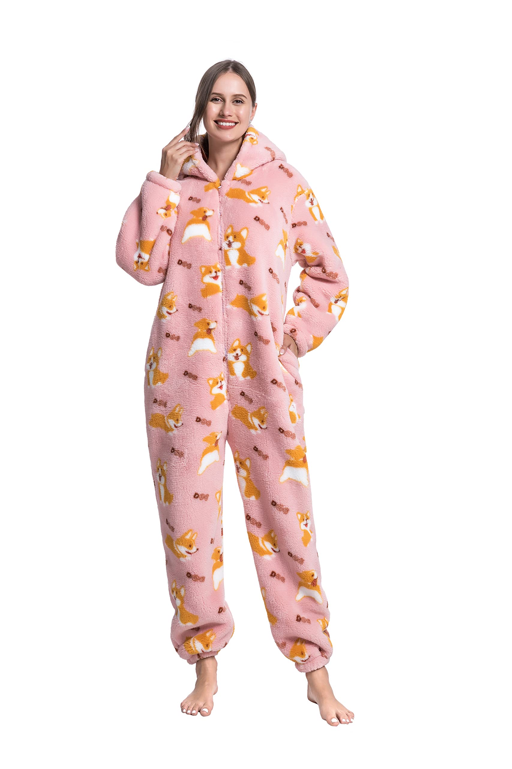 Nousion Licorne Unisex Adult Onesies Pajamas, Cosplay Christmas Sleepwear Onesies Outfit