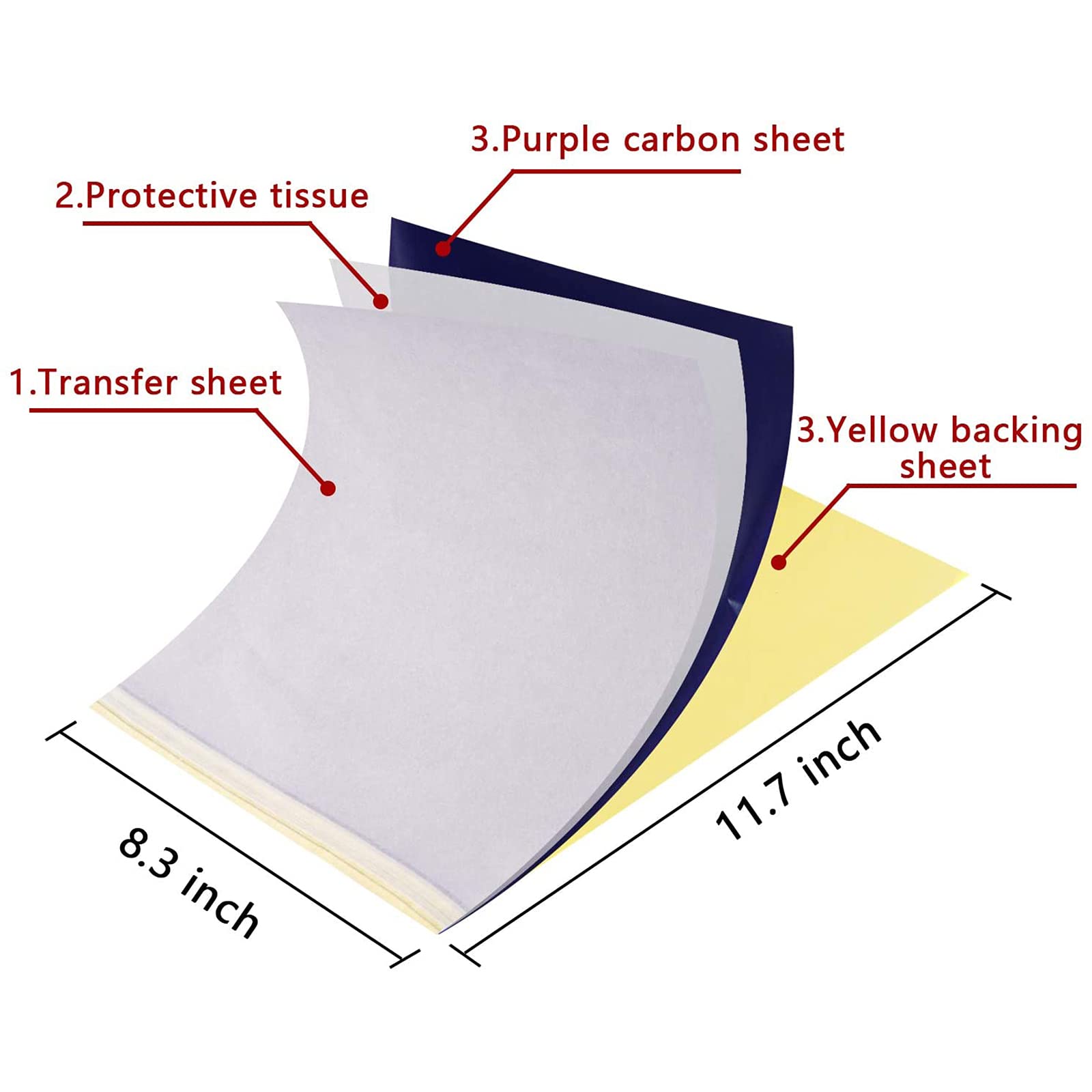 Tattoo Transfer Paper, 35 Sheets Tattoo Stencil Transfer Paper for Tattooing