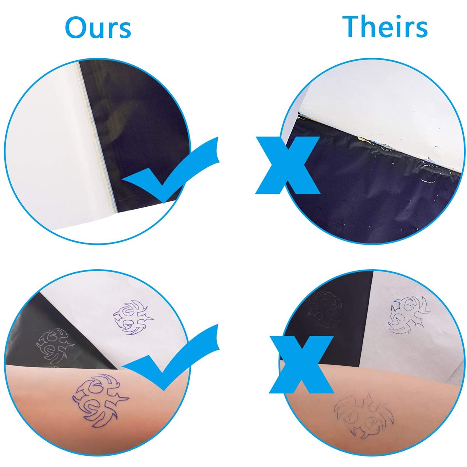 Tattoo Transfer Paper, 35 Sheets Tattoo Stencil Transfer Paper for Tattooing