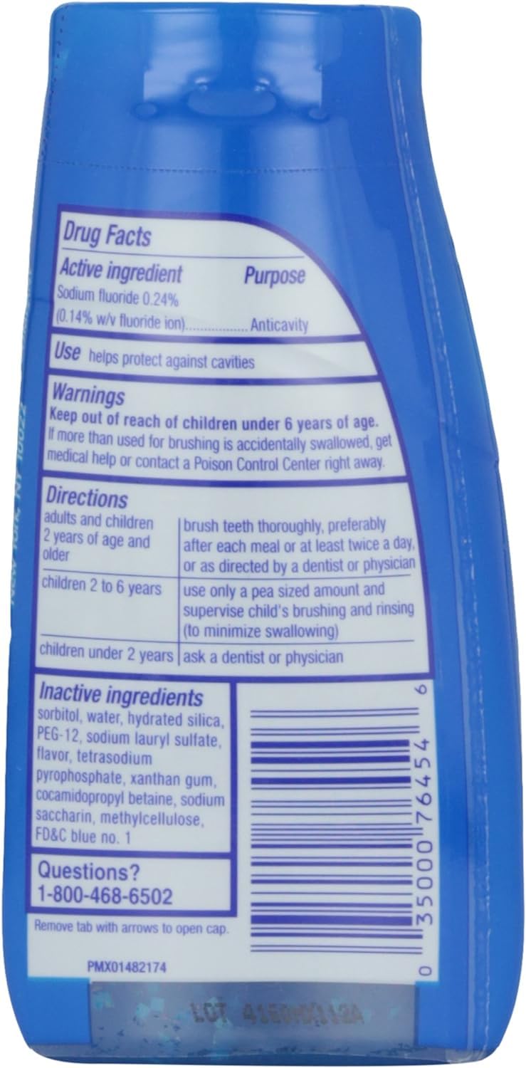 Colgate Max Fresh Liquid Toothpaste with Mini Breath Strips, Cool Mint, 4.6 oz (Packaging May Vary)