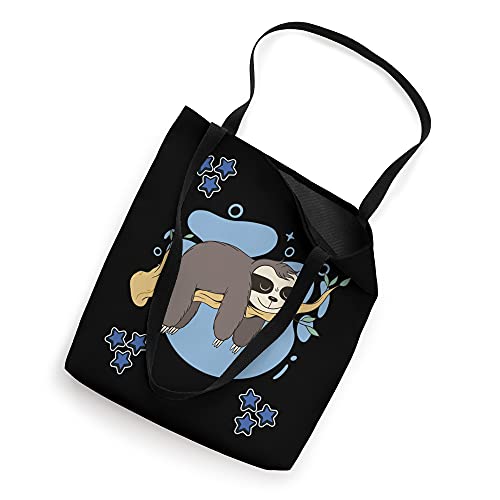 Mens Sloth Art Drawing Stars Boys Sloth Tote Bag
