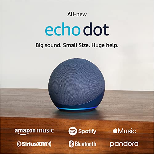 All-New Echo Dot (5th Gen, 2022 release) | Smart speaker with Alexa | Deep Sea Blue