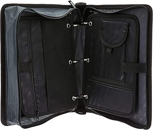 Case-it The Dual 2-in-1 Zipper Binder - Two 1.5 Inch D-Rings - Includes Pencil Pouch - Multiple Pockets - 600 Sheet Capacity - Comes with Shoulder Strap - Mint Blue Dual-101