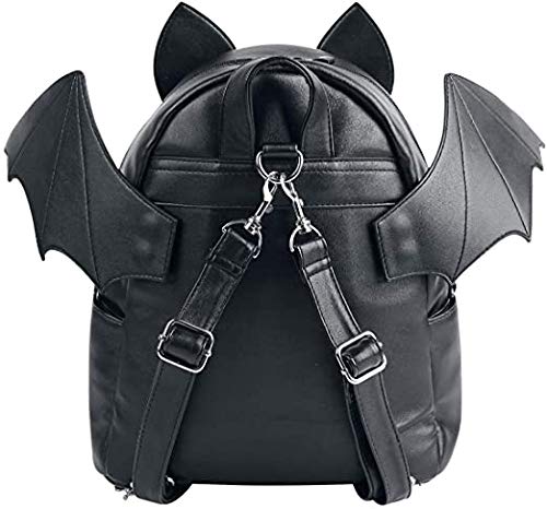 Waverley Alternative Bat Wing Backpack - Black Gothic Fashion Bag with Removable Wings