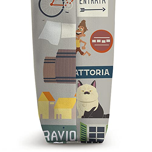 Disney Pixar Luca Italia Land Icons Tote Bag
