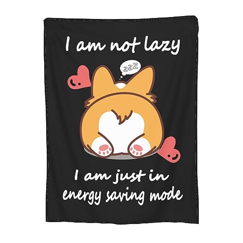 Corgi Blanket,Corgi Gifts for Corgi Lovers,Corgis Throw Blanket Soft Flannel Blankets for Bed Couch Living Room Adults Kids Teens 60"X50"
