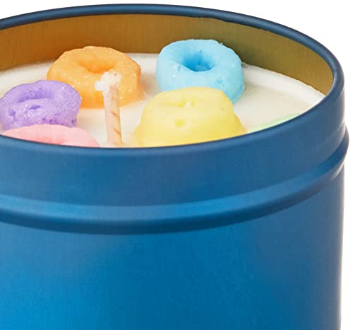 Cereal Bowl Candle Soy Wax Handmade Candle- 4 oz Fruity Loops Cereal Candle- Cereal Bowl Candle
