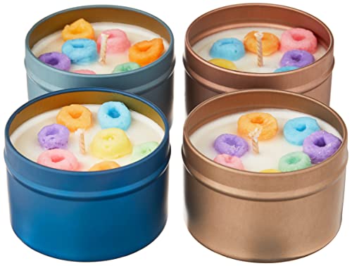 Cereal Bowl Candle Soy Wax Handmade Candle- 4 oz Fruity Loops Cereal Candle- Cereal Bowl Candle