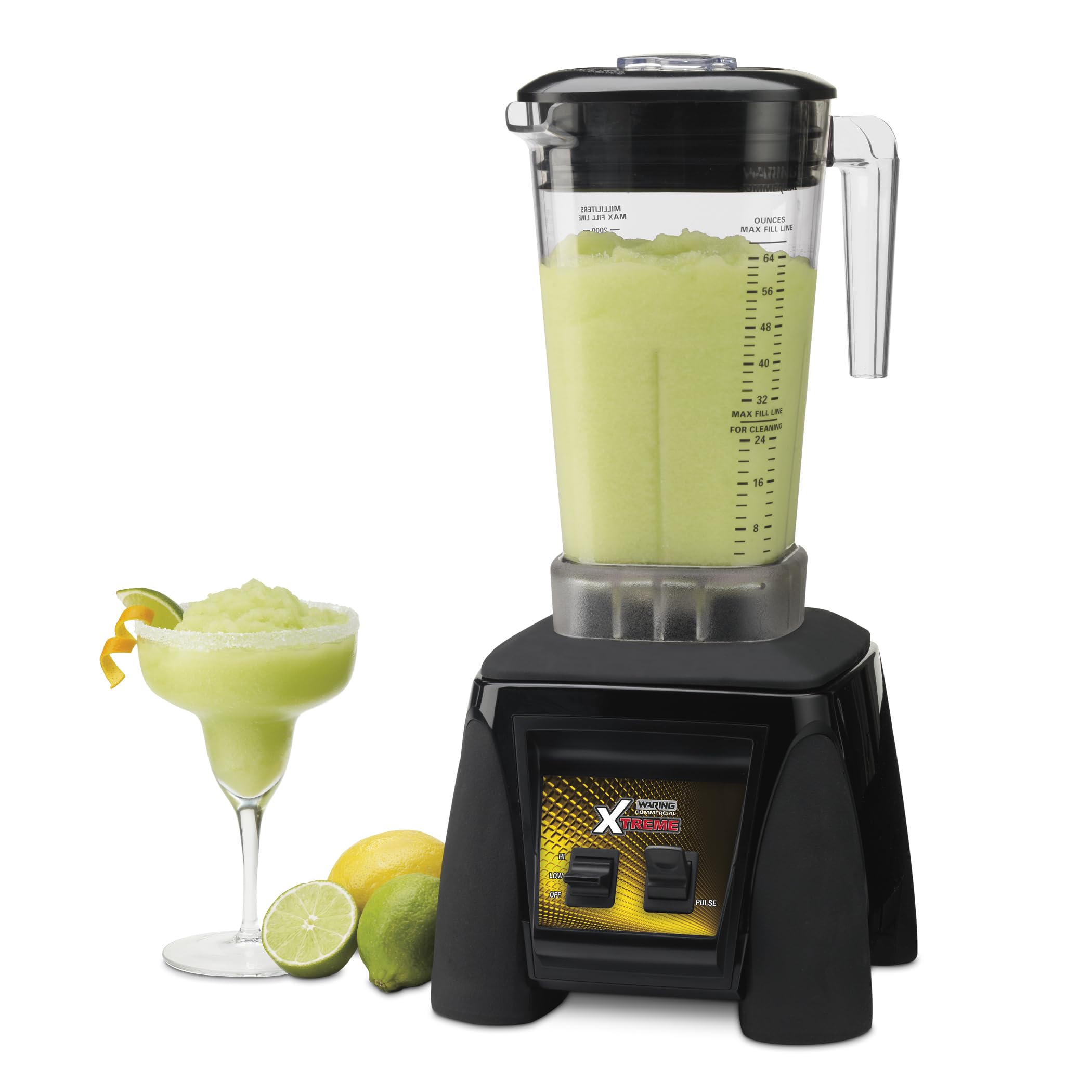 Waring Commercial MX1000XTX 3.5 HP Blender with Paddle Switches, Pulse Feature and a 64 oz. BPA Free Copolyester Container, 120V, 5-15 Phase Plug