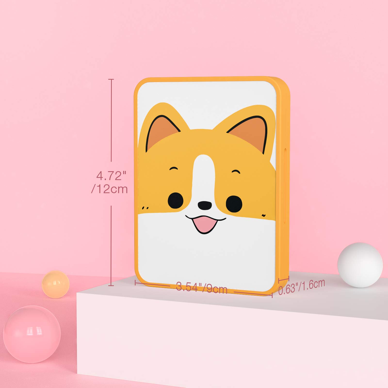 MoKo 16 Game Card Case Compatible with Nintendo Switch/Switch Lite/Switch OLED 2021, Switch Games Holder case for SD Card&Switch Game Card, Switch Game Card Holder Cartridge Storage Box, Orange Dog