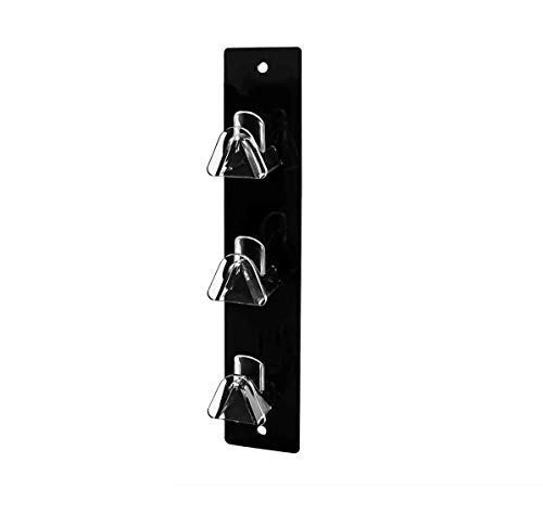 Marketing Holders Glasses Holder Holds 3 Pair Wall Mount with Hanging Hardware Black Acrylic Retail Locations Space Saver Organizer Storage Warehouses Eyeglasses Sunglasses Spectacles Bifocals