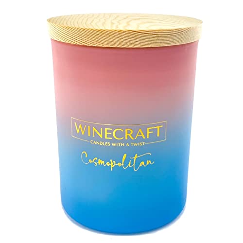 Perfect for Spring & Summer - Wooden Wick - Premium Soy Wax Candle - Crackling Ambiance - Hand Made in The USA (Cosmopolitan)