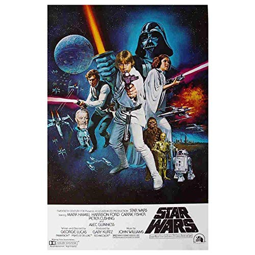 Tin Logo Classic Star Wars Movie Poster Retro Bar Club Family Man Cave Wall Decoration 8x12 Inches