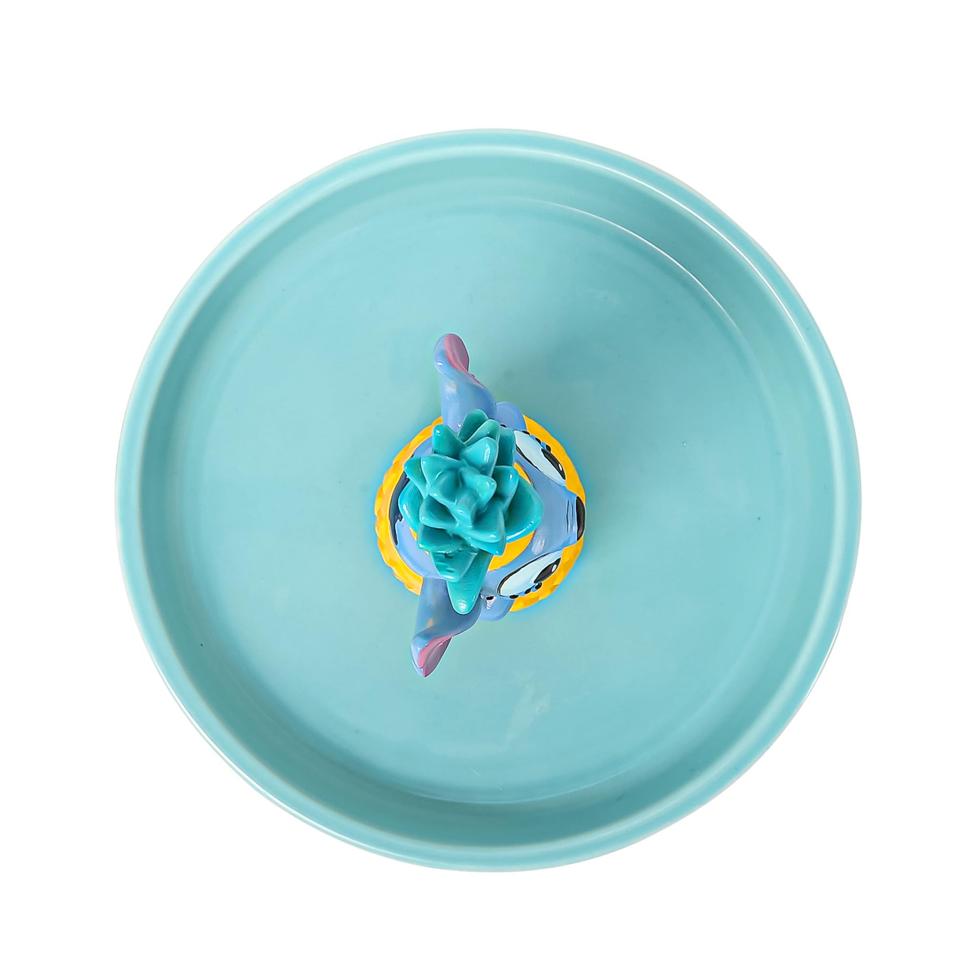 Disney Lilo & Stitch Ring Holder Jewelry Dish - Resin 3D Stitch Ring Dish - Official License Jewelry Tray for Engagement Ring