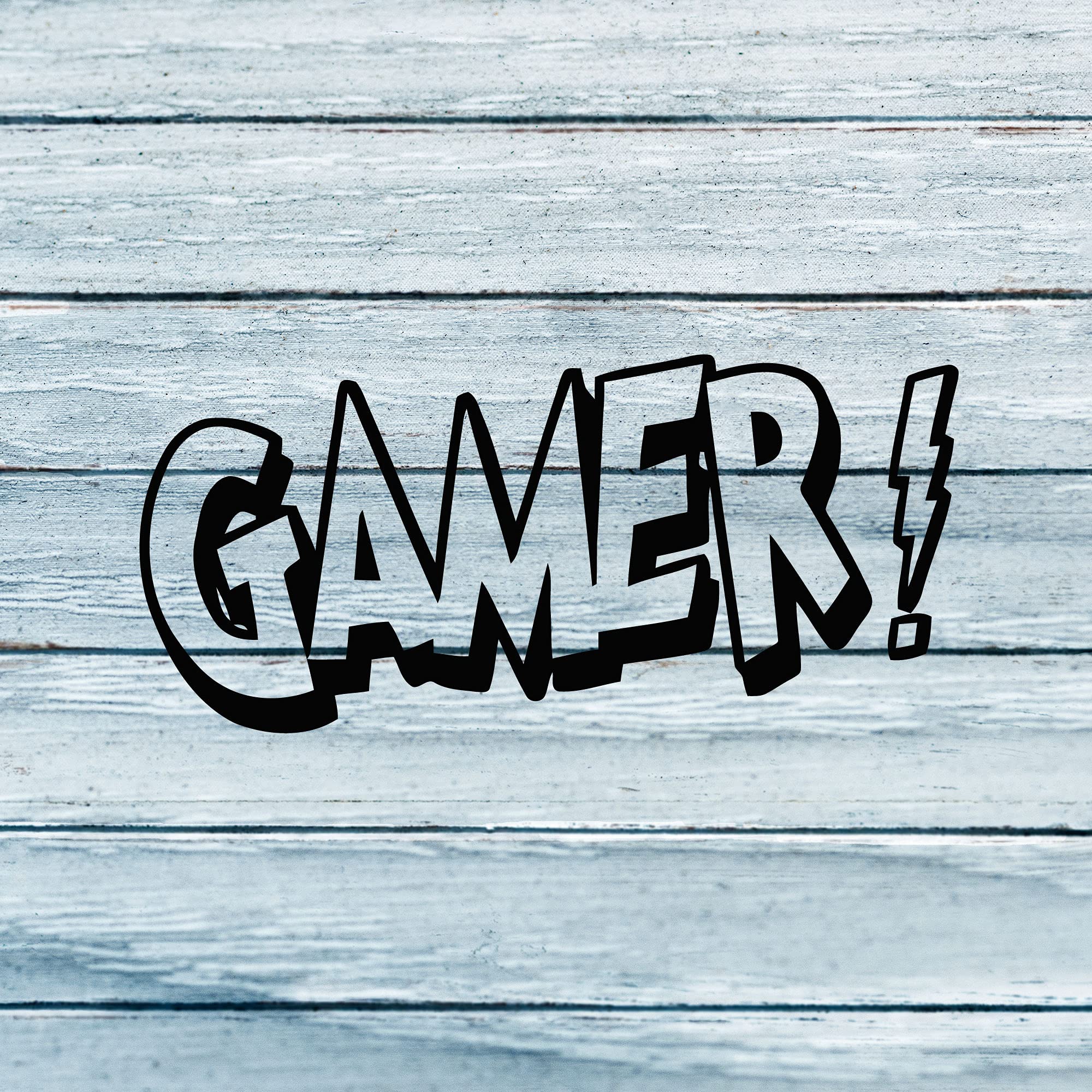 Gaming Wall Sticker - Tumbler Laptop Kitchen Bottle Car Window Home Decor Decoration - Video Game Controller Gamer Gamepad Console Vinyl Decal SMSV943