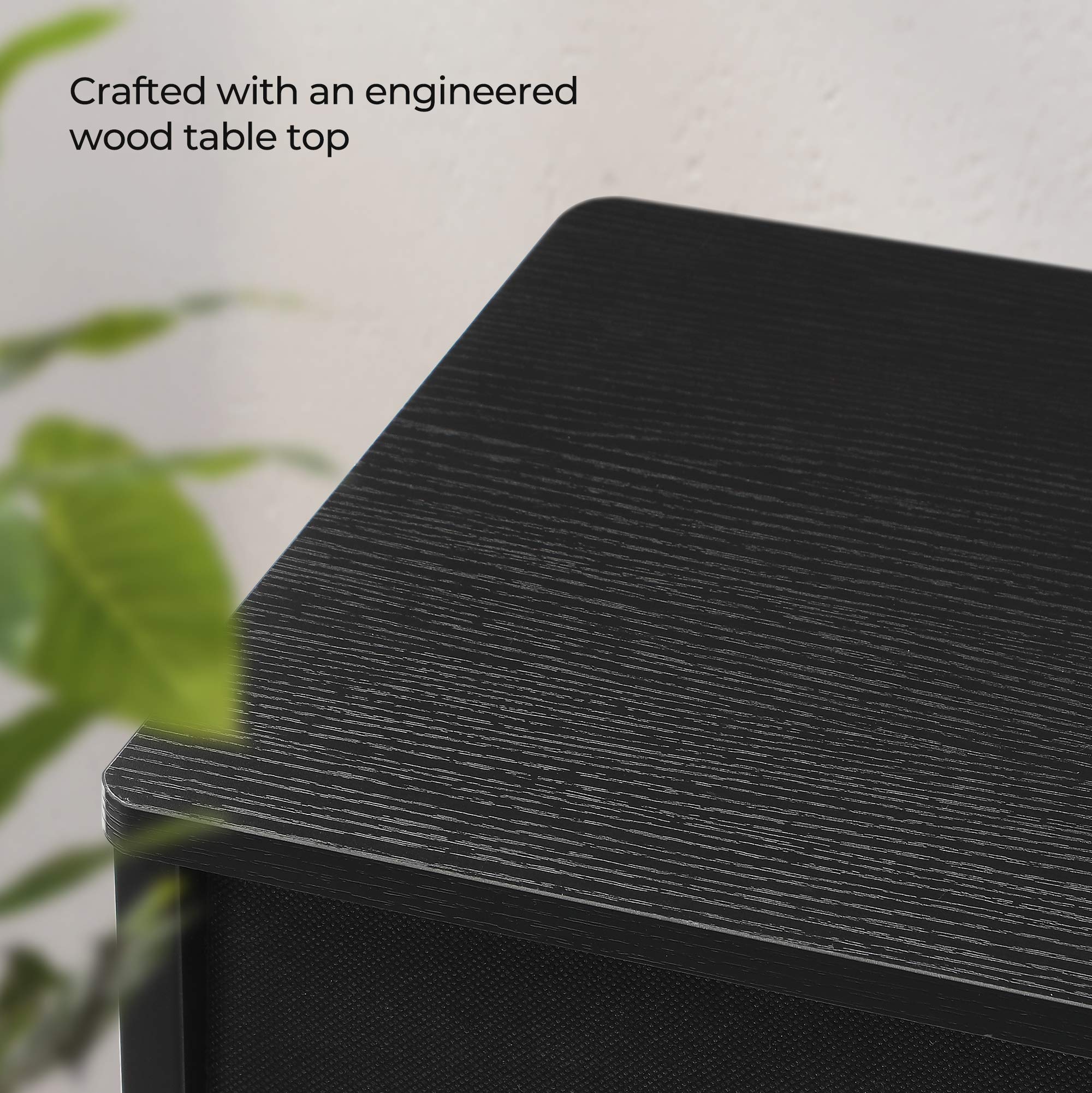 SONGMICS Storage Chest Dresser 5 Fabric Drawers Closet Apartment Dorm Nursery, 23.6 x 11.8 x 32.9 Inches, Black