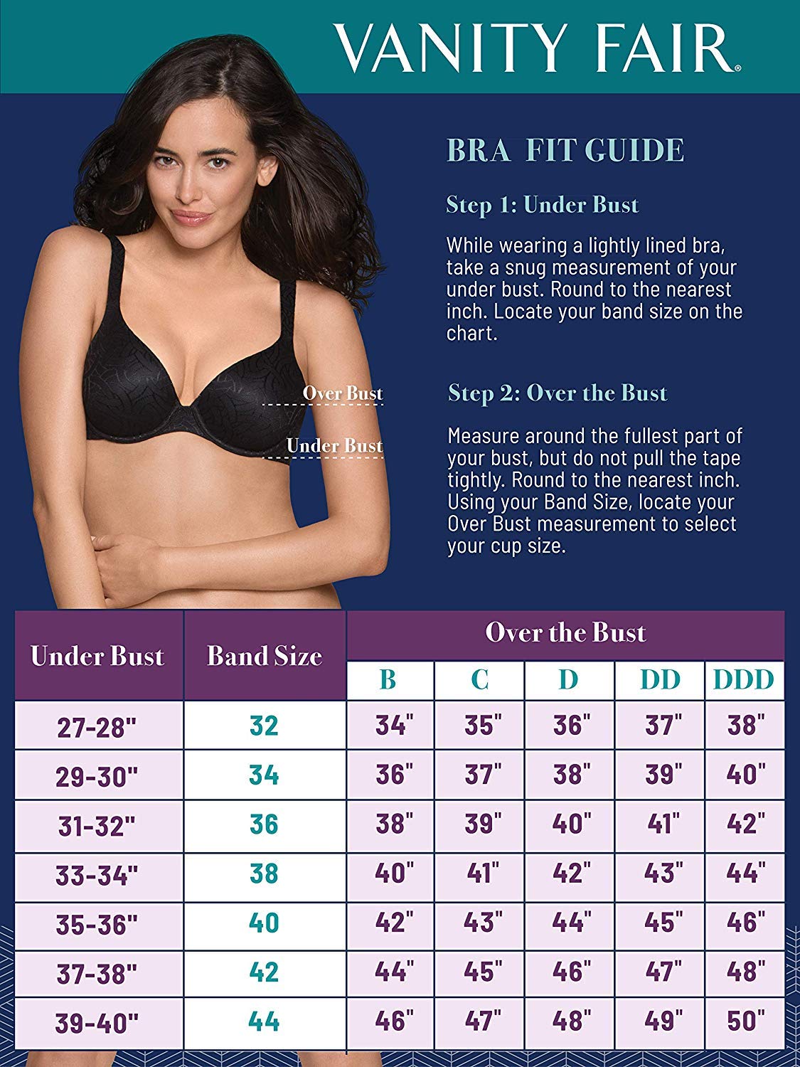 Vanity Fair Women's Body Shine Full Coverage Underwire Bra 75298, Rare Blue, 38B