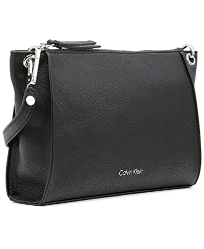 Calvin Klein Reyna Crossbody, Black/Silver