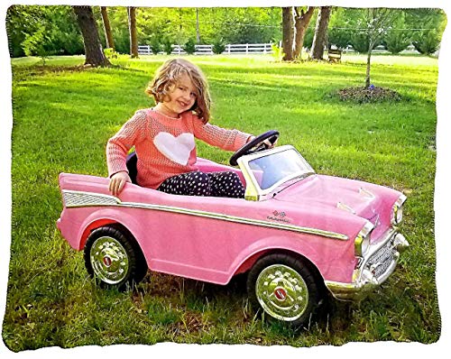 Pure Country Weavers Personalized Lux Fleece Printed Photo Blanket with Sherpa Backing - Customizable Gift Picture Throw - Made in The USA (50x60)
