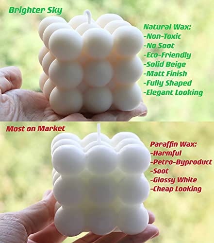 Bubble Candle and Body Candle Set Brighter Sky|Natural Wax|Candle Decor|Gift for Her|Cute Candle|Candle Ideas|Wax Melts|Pillar Candle|Candle Holder|Candle Gift|Decorative Candle|Home Decor