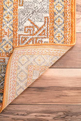 nuLOOM Vintage Lorena Tribal Runner Rug, 2' 6" x 6', Yellow