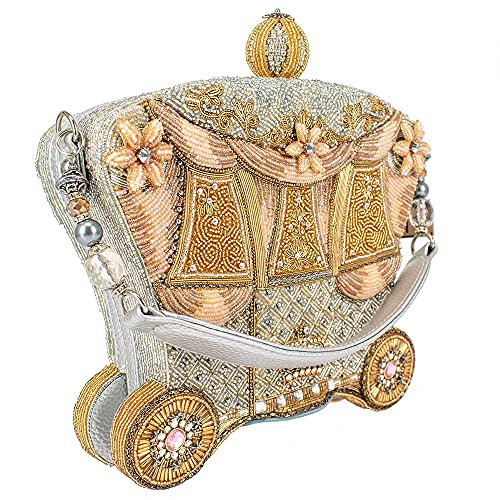 Mary Frances Royal Ride Top-Handle Princess Carriage Handbag, Silver