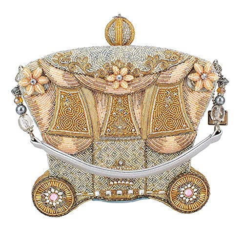 Mary Frances Royal Ride Top-Handle Princess Carriage Handbag, Silver