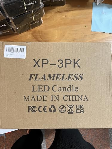 Da by Flameless Candles with String Lights,Battery Operated Candles,LED Flickering Candles with Remote Control and Timer, Real Wax, 3 Pack-Pink