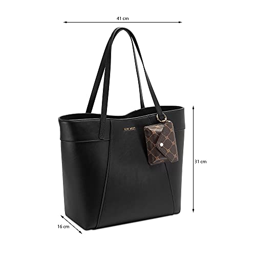 NINE WEST womens Sunnyside Tote CARRYALL, Black, One Size US