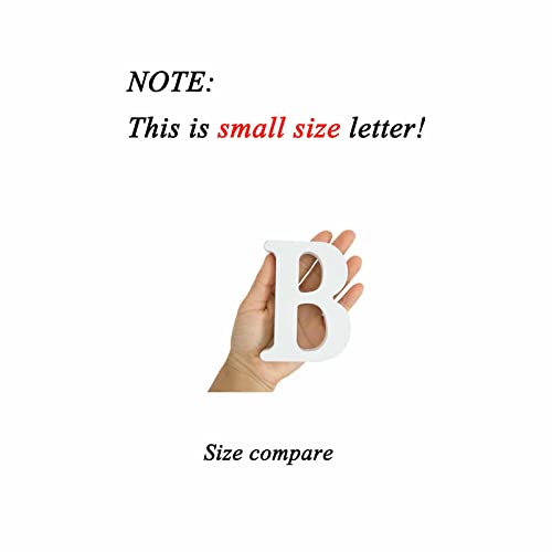 ANSOMO Baby Letters Small Table Sign Baby Shower Centerpiece Party Decorations White