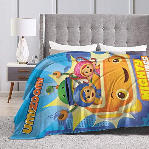 JohnHunt Team Umizoomi Blanket Anime AUltra-Soft Cozy Flannel Blankets Micro-Fleece Sofa Throw Lightweight Microfiber Bedding Blanket 80" x60