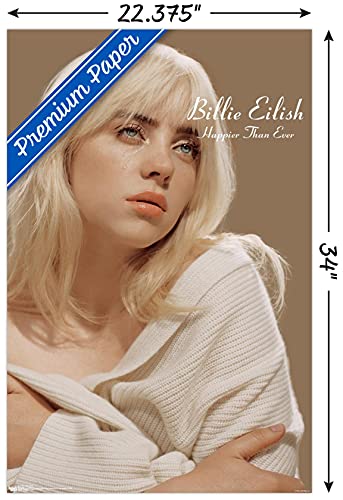 Trends International Billie Eilish-Cover Wall Poster, 22.375" x 34", Premium Unframed Version, Bedroom