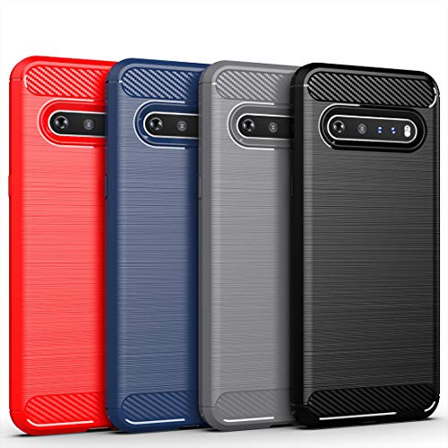 Osophter for LG V60 ThinQ Case,LG V60 Case Shock-Absorption Flexible TPU Rubber Full-Body Protective Phone Cover for LG V60 ThinQ(Blue)