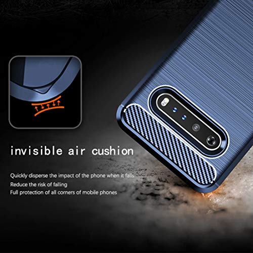 Osophter for LG V60 ThinQ Case,LG V60 Case Shock-Absorption Flexible TPU Rubber Full-Body Protective Phone Cover for LG V60 ThinQ(Blue)