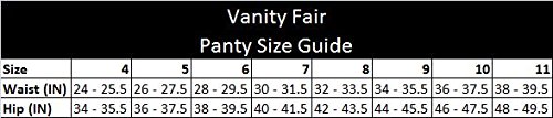 Vanity Fair Women's No Pinch No Show Seamless Bikini Panty 18217, Midnight Black, 7