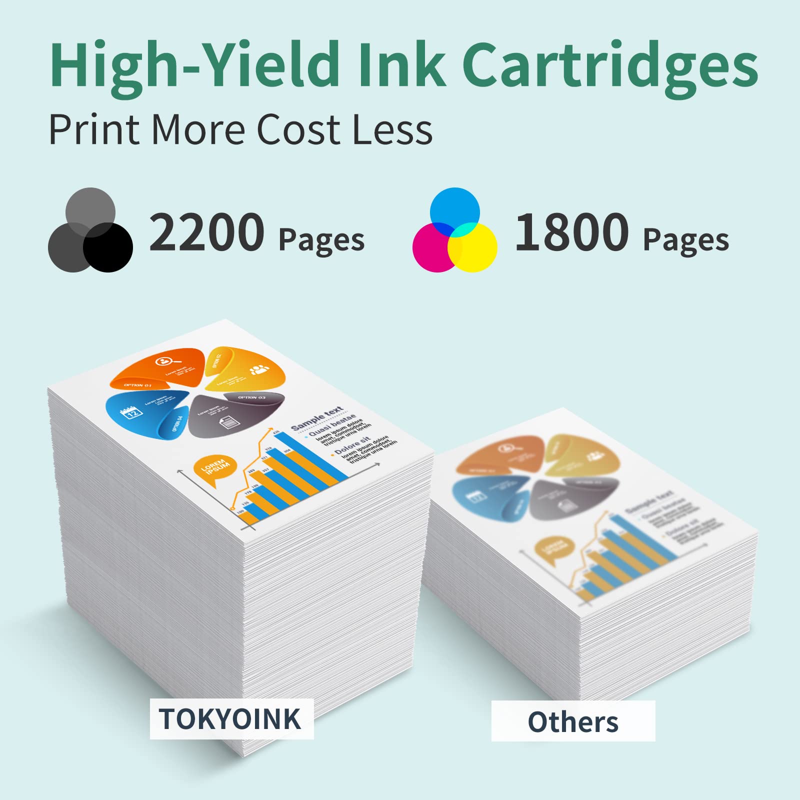 TOKYOINK Compatible 952XL 952 Ink Cartridges Black and Color Combo Pack Replacement for HP 952 XL 952XL Ink Cartridges Work with HP Officejet Pro 8710 7740 8210 8720 8715 8720 7720 Printers (4 Pack)
