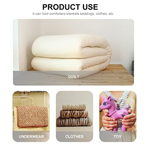Healifty Rattan Storage Basket Countertop Rectangular Wicker Basket with Handles Book Cosmetic Sundries Holder Hand Woven Basket for Home Office