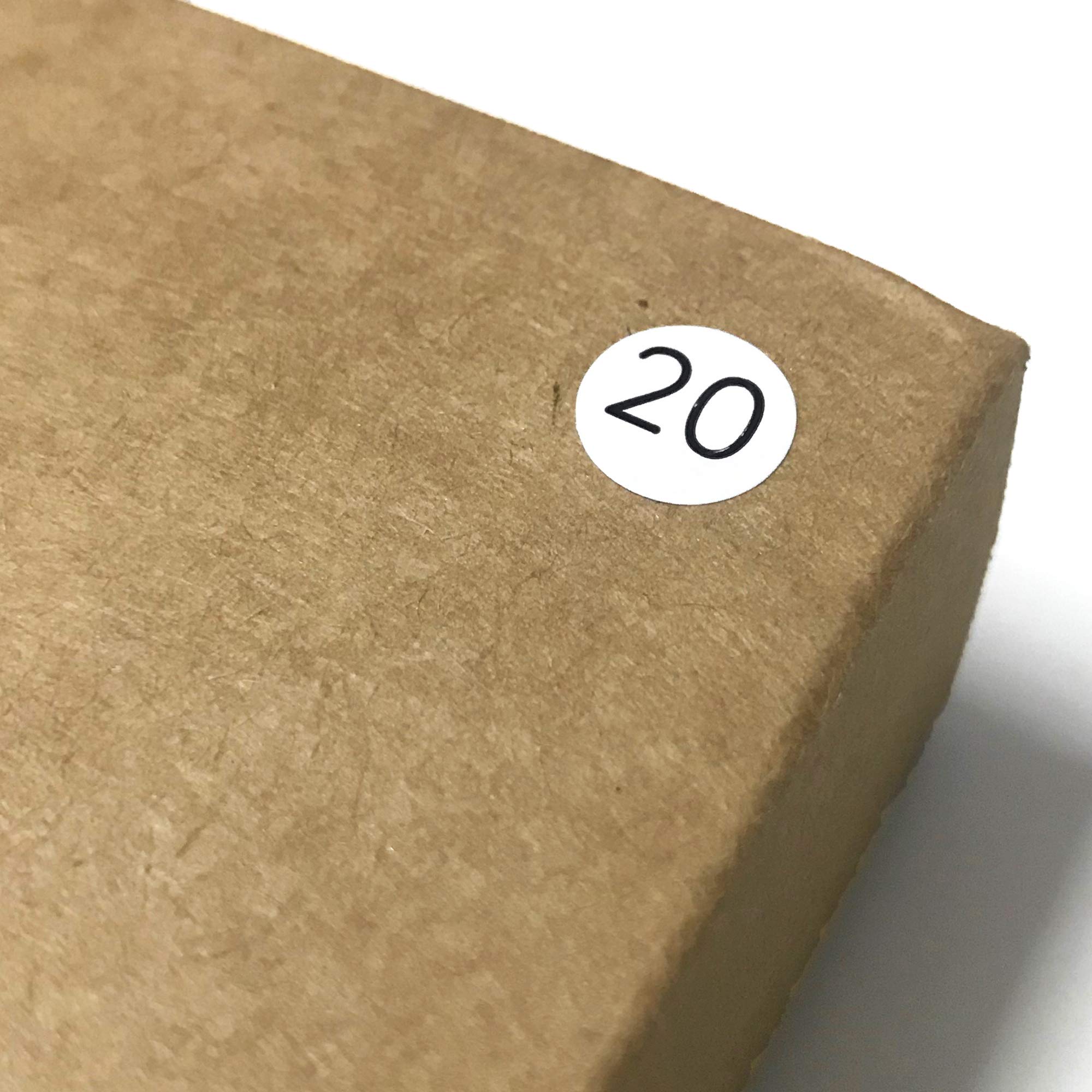 25 Sheets, 1 to 100, Number Stickers Labels - 0.4" Round, Pack of 2500