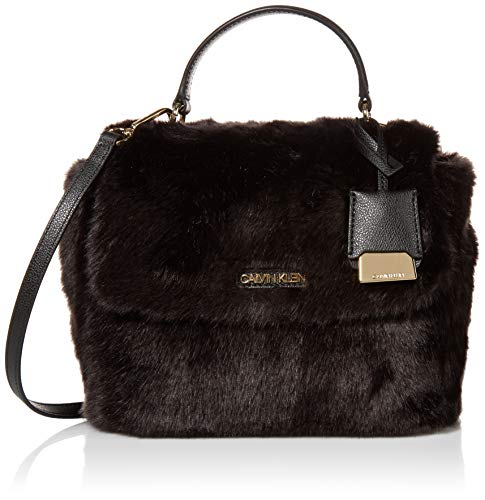 Calvin Klein Leilani Micro Pebble Top Handle Crossbody, Black