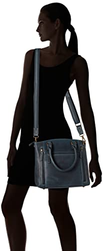 Gun Tote'n Mamas womens - Tote'n (Blue) Concealed Carry Purse Distressed Buffalo Leather Town Tote by Gun Tote n Mamas Blue , Blue, Medium US