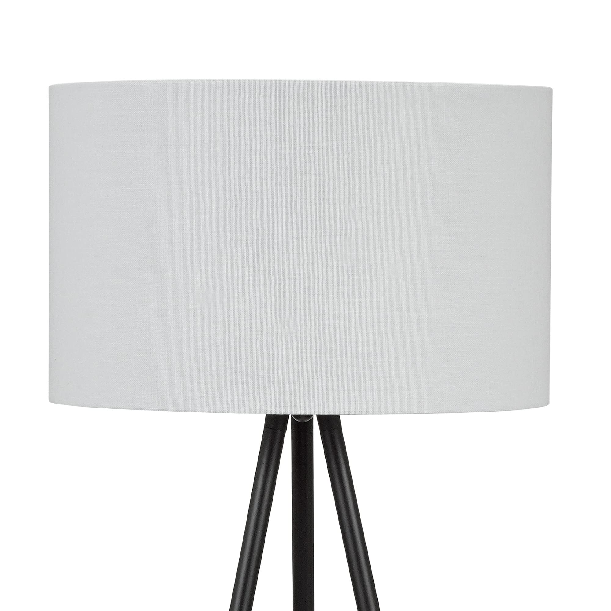 Catalina 19973-000 Mid-Century Modern Tripod Floor Lamp, 61.25", Black Classic
