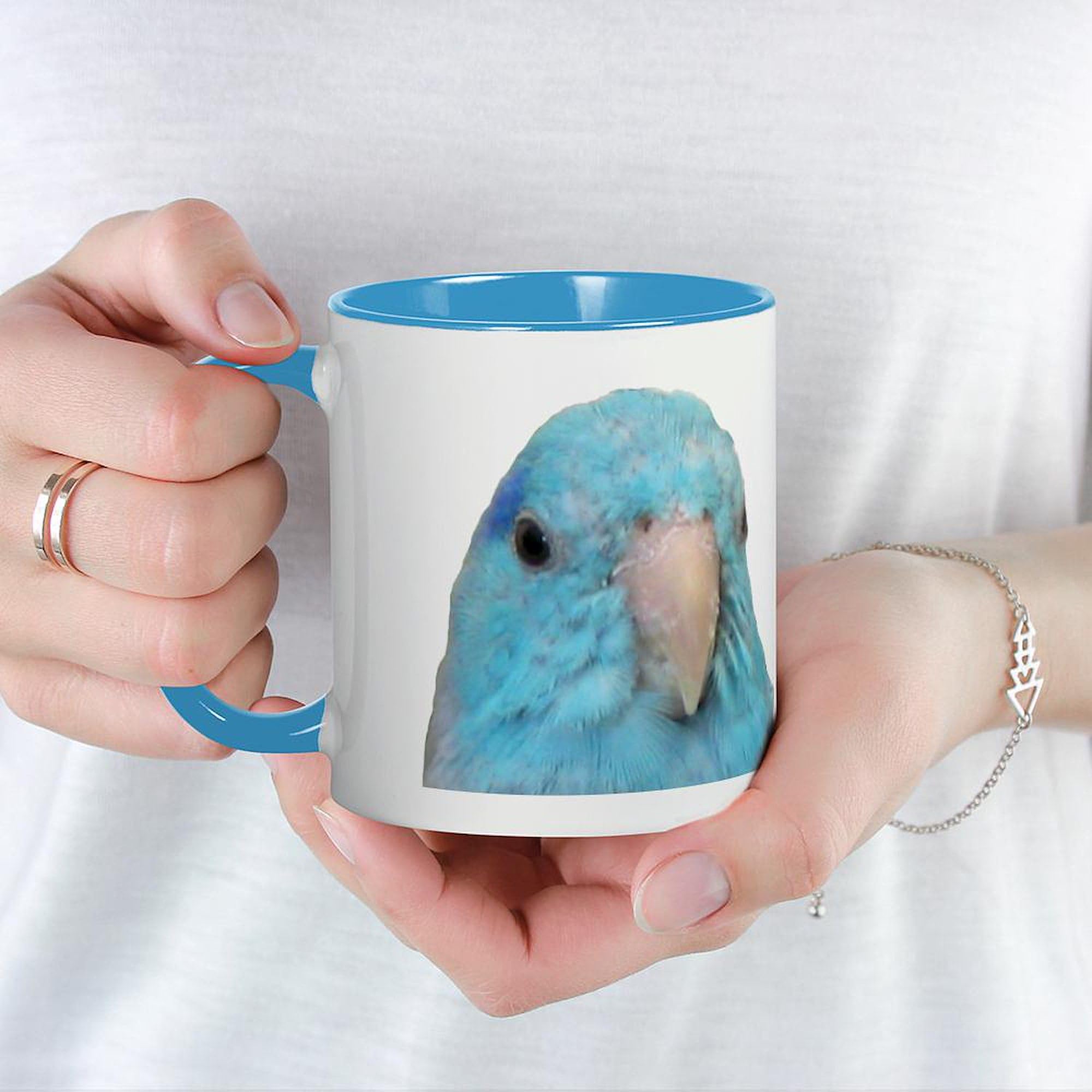 CafePress Blue Parrotlet Mug Ceramic Coffee Mug, Tea Cup 11 oz